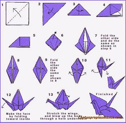 Como hacer un ave en origami - Imagui